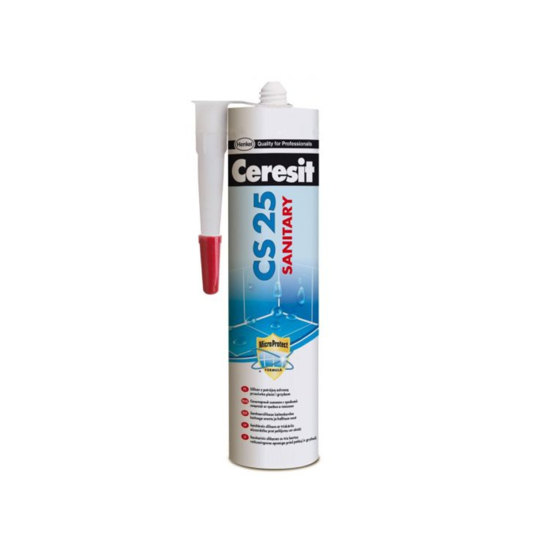 Silikonas CERESIT CS25 silver 04, 280ml - Jakuta